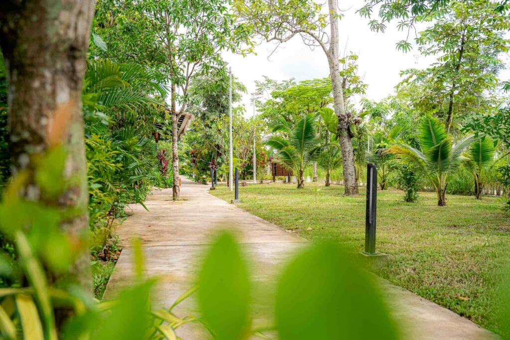 Garden Area - RiverTree Villa & Resort, Kampot Cambodia- Official Site